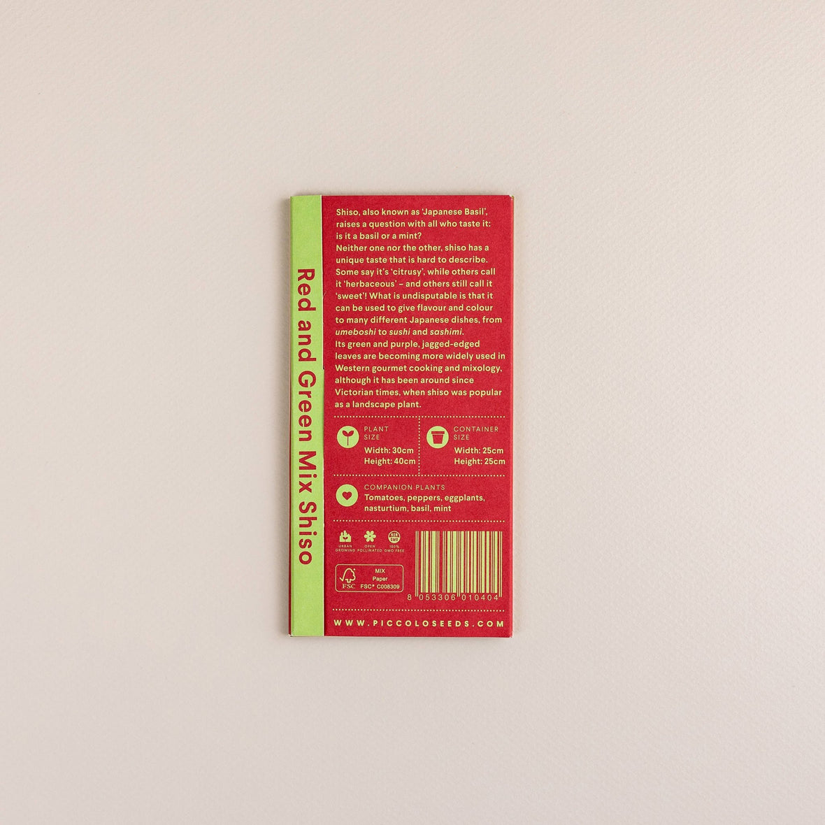 Shiso 'Red & Green Mix' – Japansk Basilikum med Unik Aroma | Snedkerværktøj